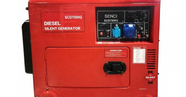 ⚡Дизельний генератор SENCI SCD 7500Q max 5.5 кВт у шумозахисному кожусі ...